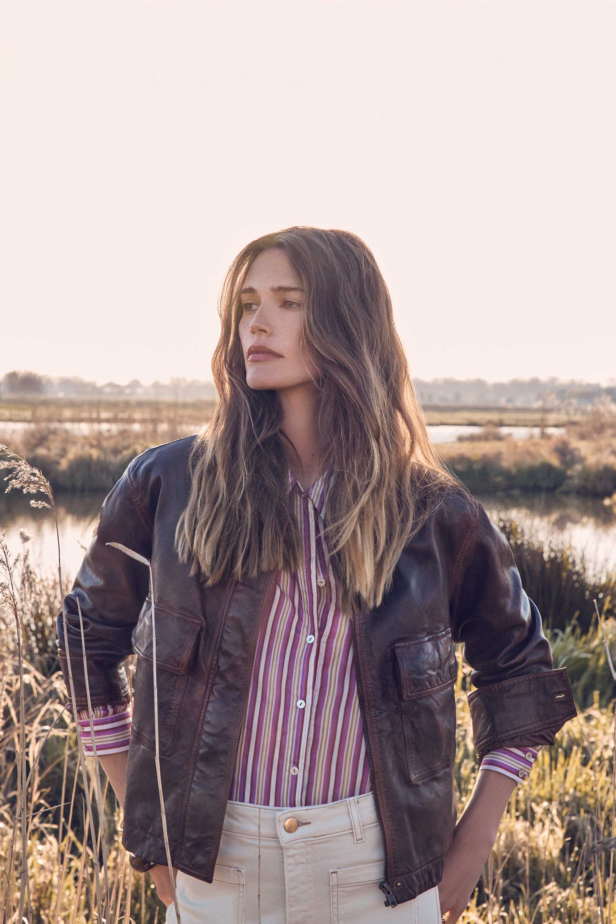 COCO leather jacket woman | RUST | Maison 123