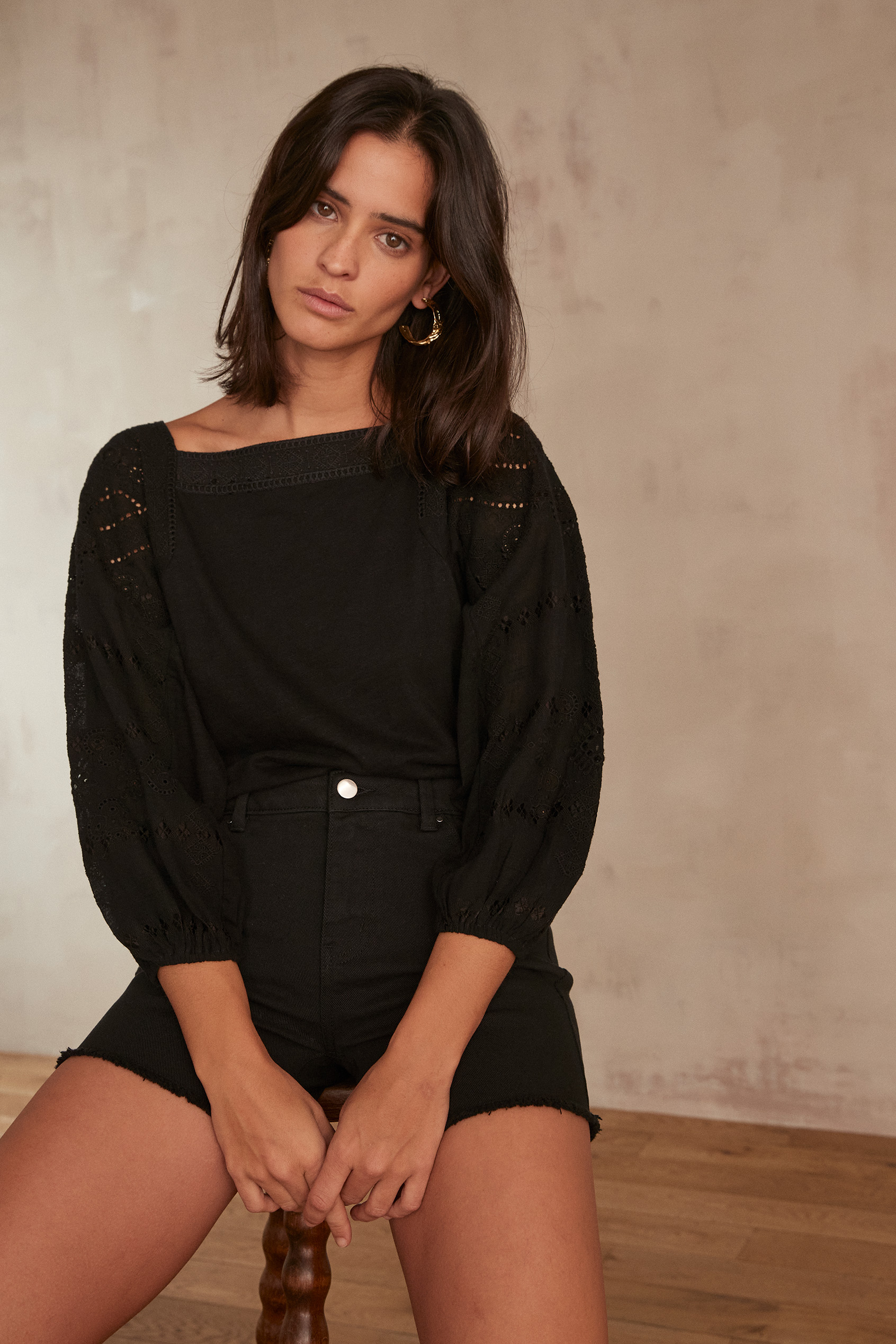 DEBORAH T-SHIRT woman | BLACK | Maison 123